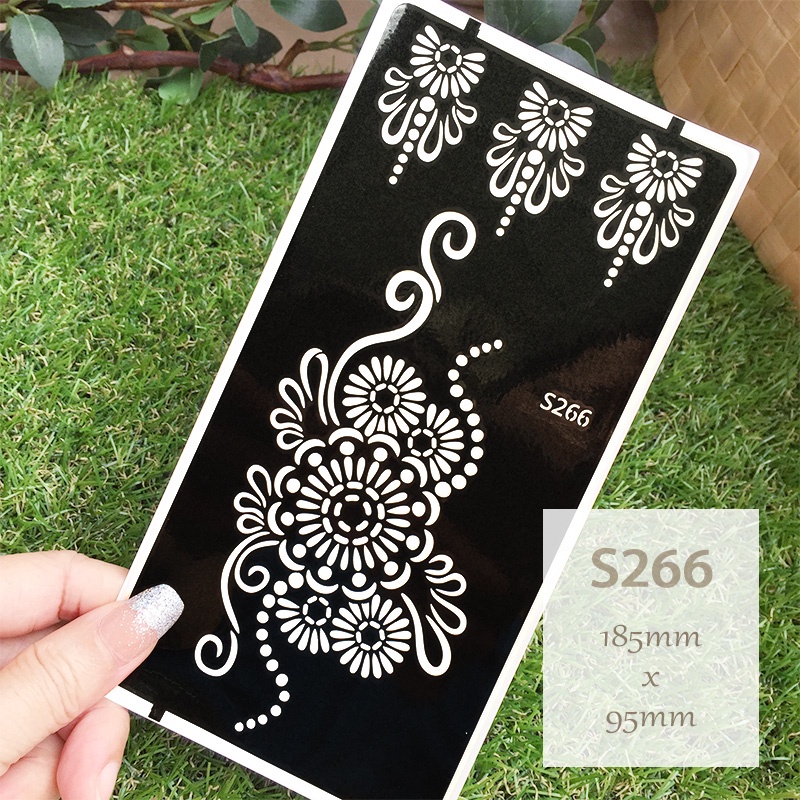 [Malaysia Stock] 24 Template Inai Pengantin Sticker Inai Henna Bride ...