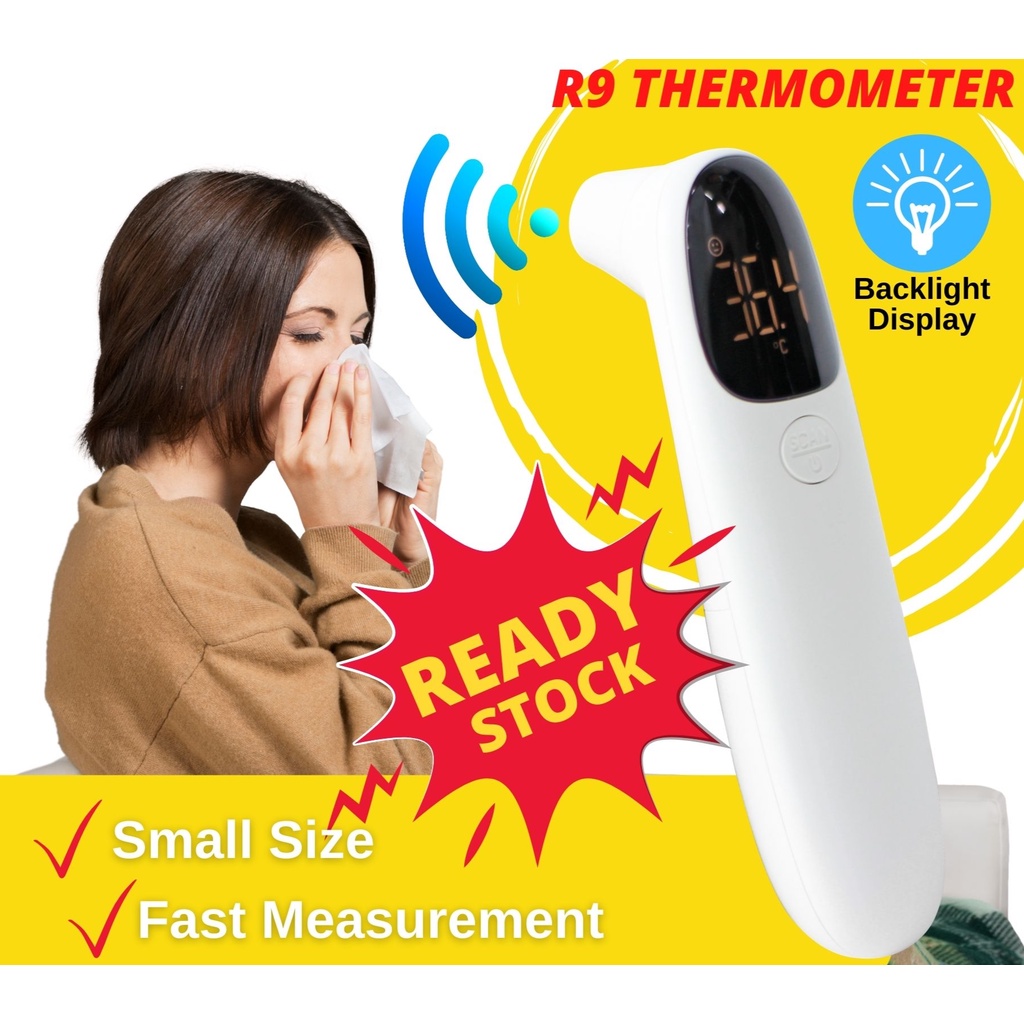 Digital Thermometer Infrared Non Contact Temperature Meter Fever Sensor ...