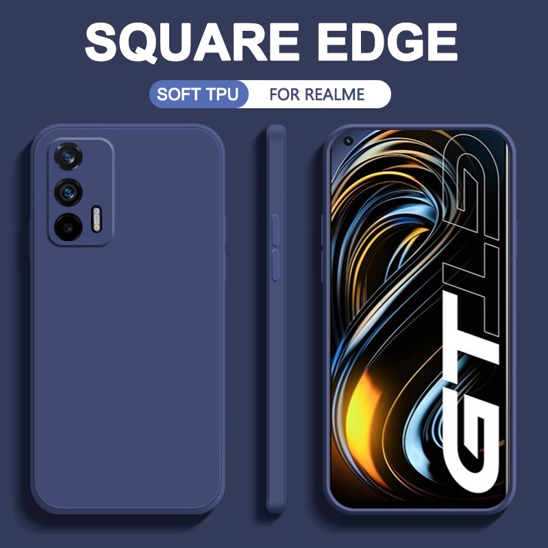 Realme 5 5i 6i 6 7 7i 8i 8 Pro 4G C3 C17 Square Soft TPU Candy Color ...