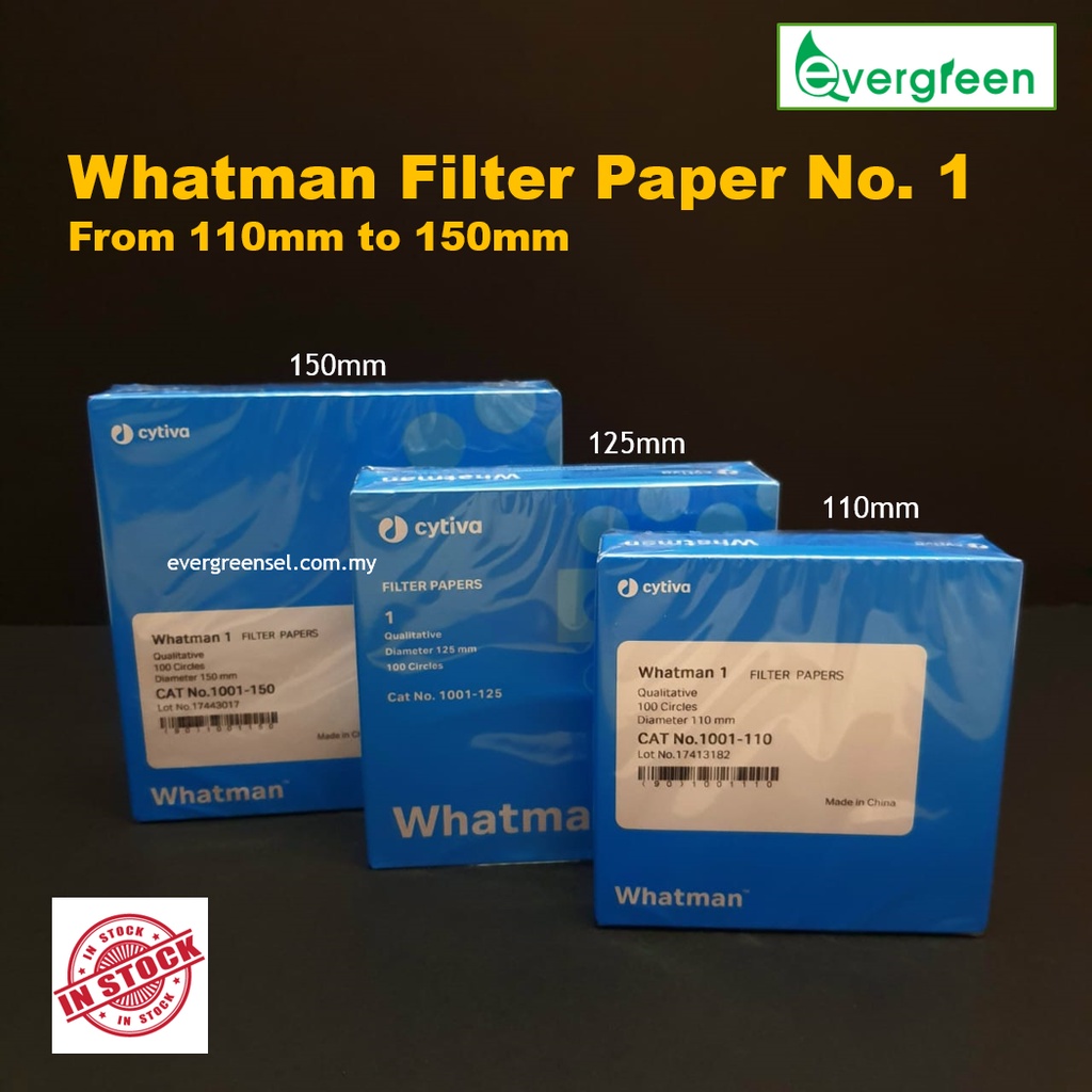 Whatman Filter Paper No. 1 Filter Circles 11cm/12.5cm/15cm, 100pcs ...