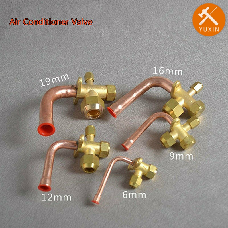 Air Conditioner Copper BSP Thread 3Way Bend Flare Tube Split Expansion ...