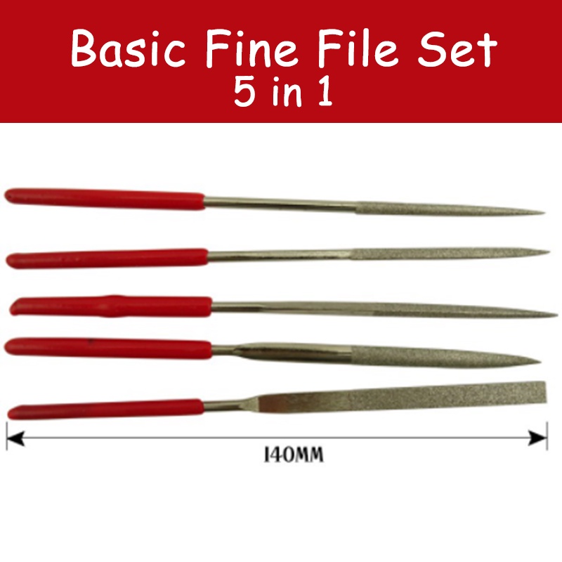 Basic Fine File Set Gunpla Gundam Model Kit Military Hobby Tool ...