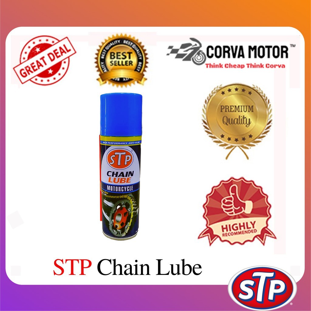 Corva Motor STP Chain Lube Minyak Rantai 300Ml Spray Multi-Purpose ...