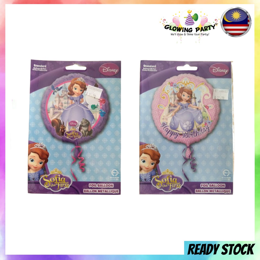 SOFIA THE FIRST HAPPY BIRTHDAY 18" Foil Balloon Brand Anagram (Original from USA) | Shopee Malaysia