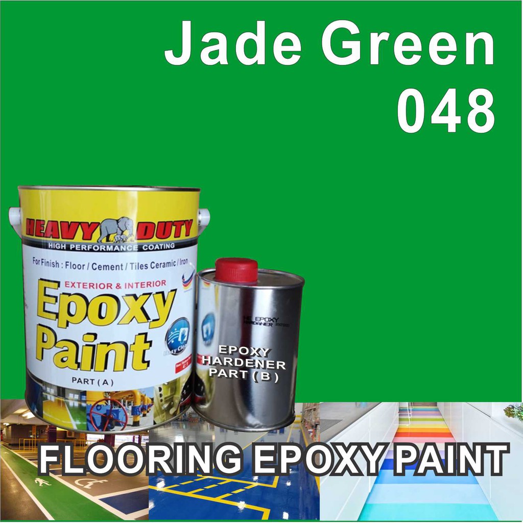 JADE GREEN 048 ( 1L ) HEAVY DUTY EPOXY FLOOR PAINT ( WATERPROOF ...