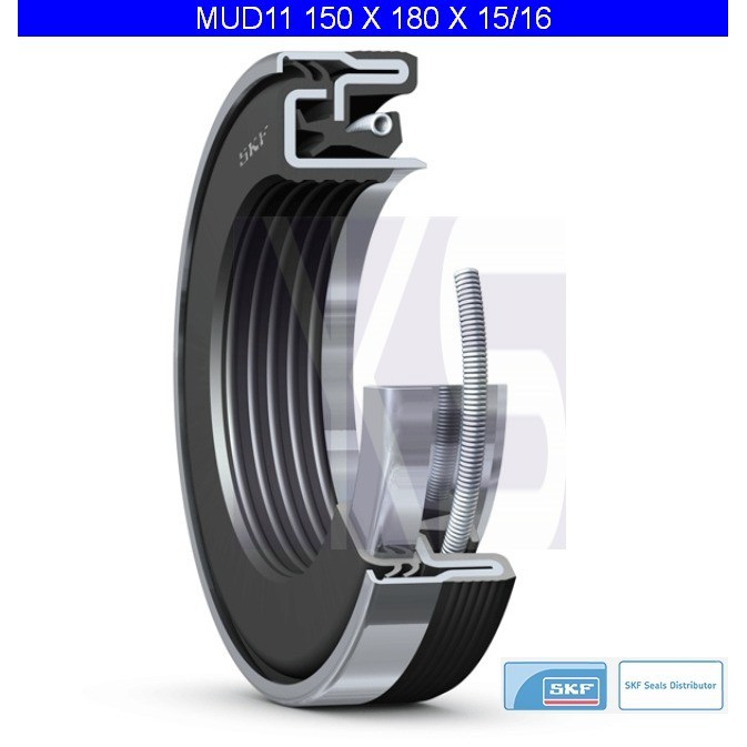 SKF MUD11 150x180x15/16 Cassette Seal NBR ( 150 x 180 x 15 / 16 ) MUD ...