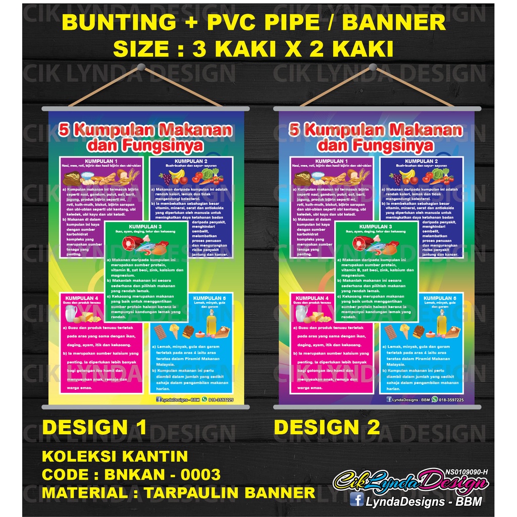 PRE-ORDER - BUNTING + PVC PIPE - KOLEKSI KANTIN SEKOLAH | Shopee Malaysia