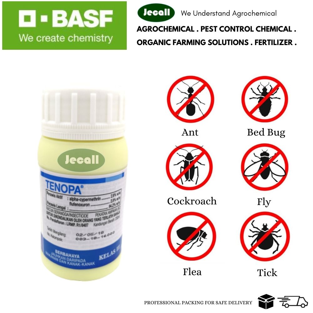 BASF Tenopa® 250ml / Alpha-Cypermethrin 2.9% w/w, Sflufenoxuron 2.9%w/w ...