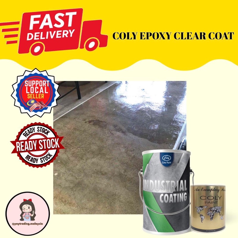 MATTE,GLOSS 1L//5L COLY EPOXY FLOOR PAINT HEAVY DUTY & WATERPROOF ...