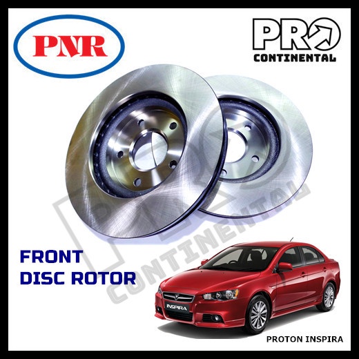 PNR PROTON INSPIRA FRONT BRAKE DISC ROTOR [1 PAIR (LH+RH)] | Shopee ...