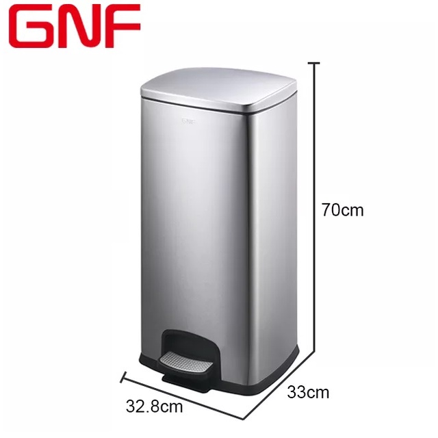 30L Stainless Steel Pedal Dustbin | Shopee Malaysia