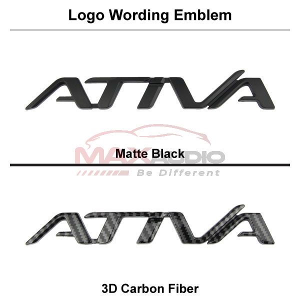 Car Emblem PERODUA ATIVA Logo Lambang Hitam Depan Belakang Sticker ...