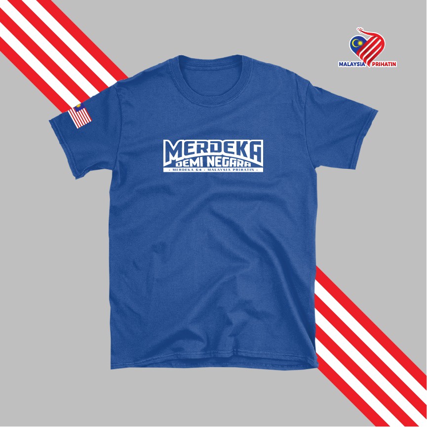 Tshirt Merdeka 2021 Hari Kemerdekaan Malaysia Cotton Dewasa Kanak-kanak ...