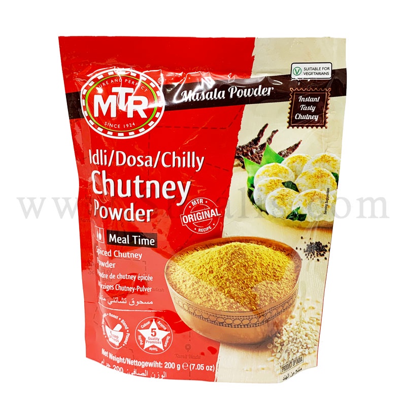 MTR IDLI / DOSA/ CHILLY CHUTNEY POWDER - (200G) | Shopee Malaysia
