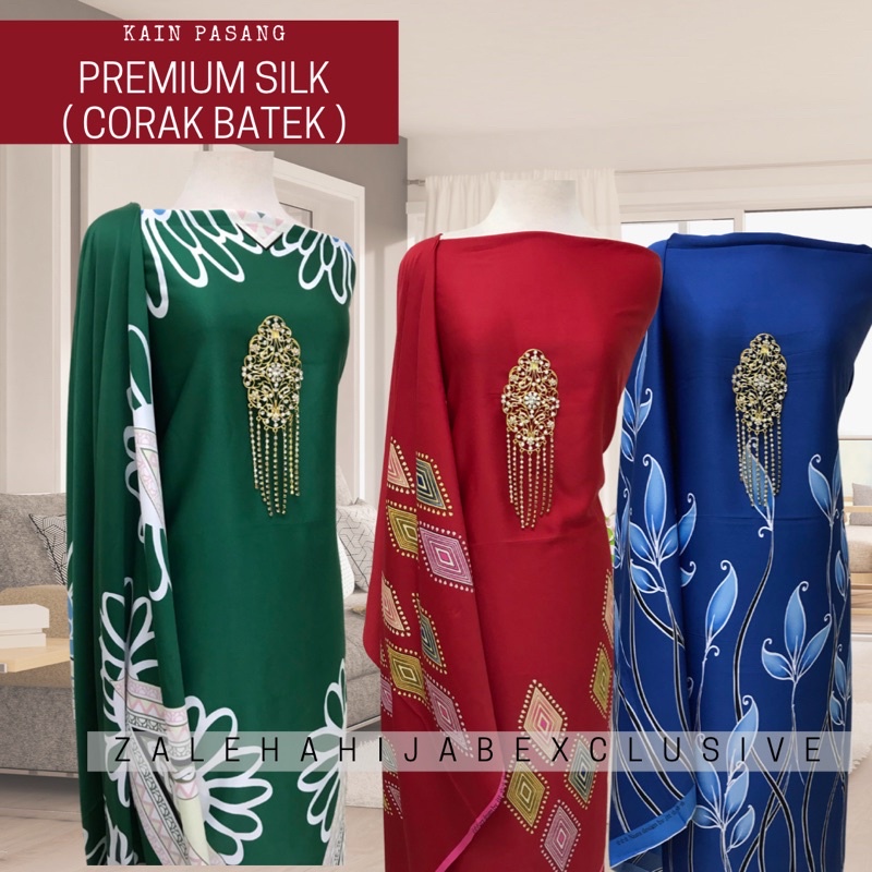 KAIN PASANG PREMIUM SILK CORAK BATEK | KAIN PASANG CORAK BATIK BY ...