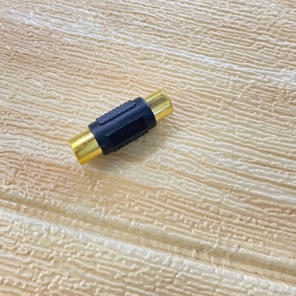 RCA CONNECTOR Extender Plug Jack 1Pin AV Audio Video Line Extension ...
