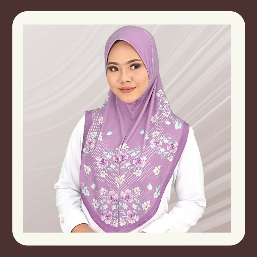 (PROMO) Tudung Sarung Printed Corak/ Panel Print (A) | Shopee Malaysia