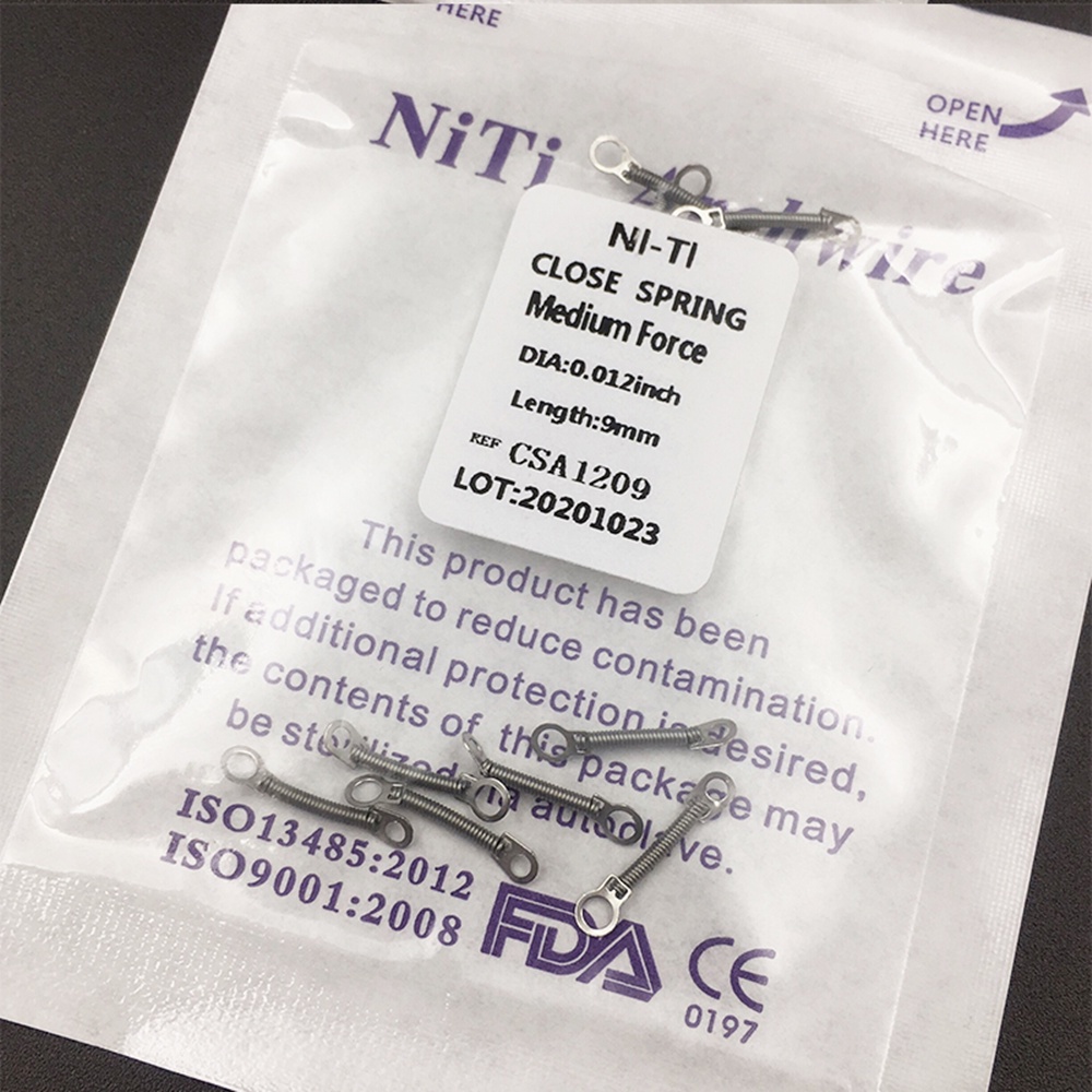 Dental Orthodontic Niti Tension Spring With Large Pull Ring Tooth ...