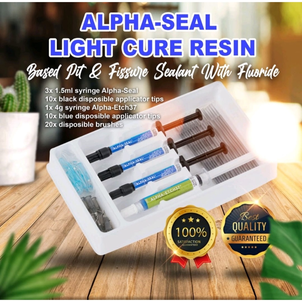 ALPHA-SEAL (LIGHT CURE RESIN BASED PIT & FISSURE SEALANT) | Shopee Malaysia