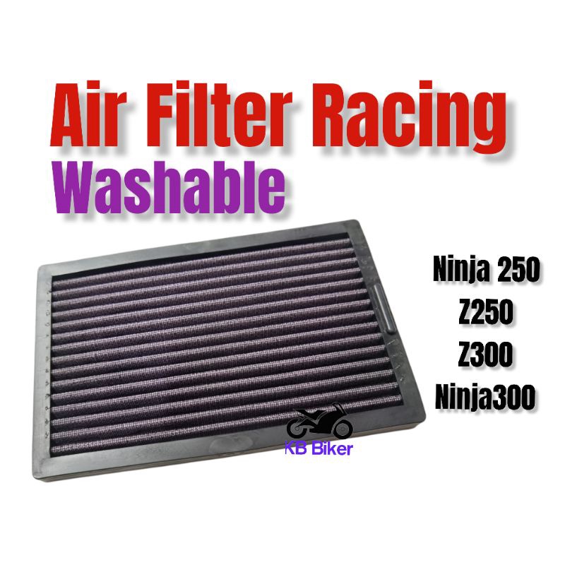 KAWASAKI Ninja 250 300 Z250 300 Air Filter Proformance Washable (2013 ...