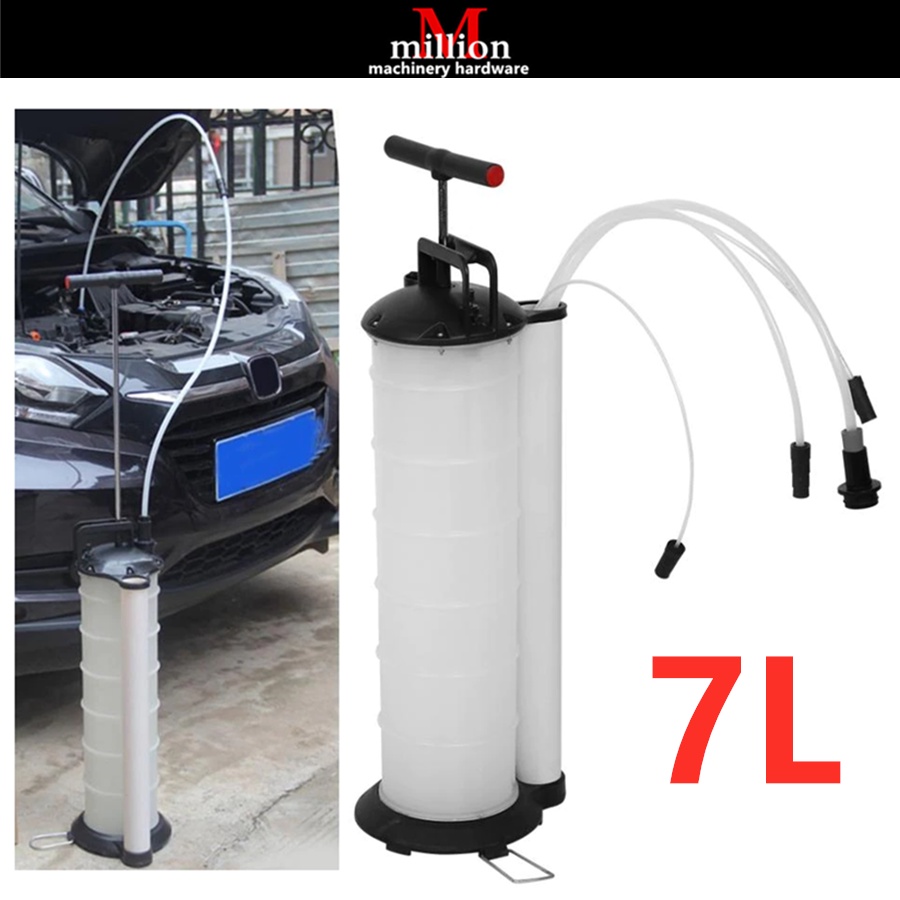 (Manual/Pneumatic) 7L / 9L Engine Oil Fuel Extractor Pump Suction Vacuum Petrol Fluid Transfer ...