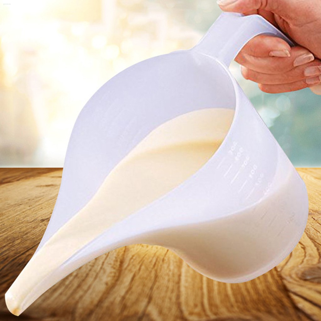 Long Spout Funnel Pitcher Transparent Cake Making Measuring Cup Home ...