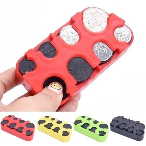 New Euro Coin Dispenser Storage Coins Purse Wallet Holders Storage Box ...
