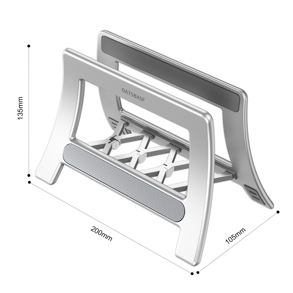 OATSBASF Vertical Laptop Stand Plastic/Alloy Desktop Dock Gravity ...