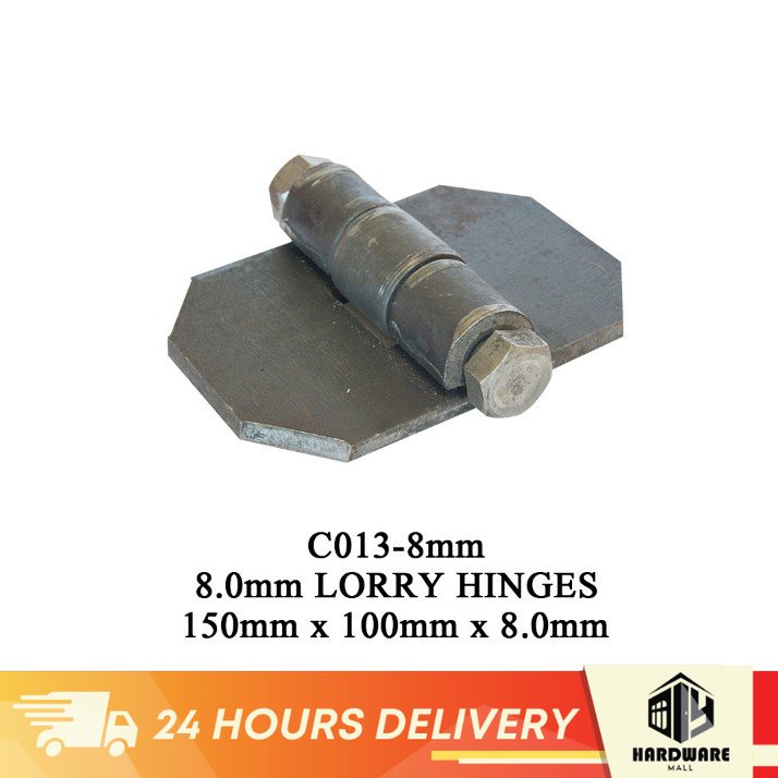 [1Pcs] 8mm Lorry Hinges Lori Metal Steel Welding Door Gate Hinge Grill ...