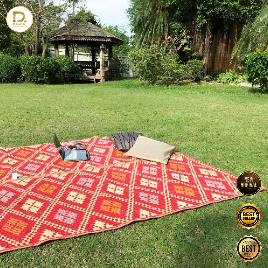 (RANDOM COLOUR) Tradisional Tikar Lipat Plastik untuk dibawa berkelah ...