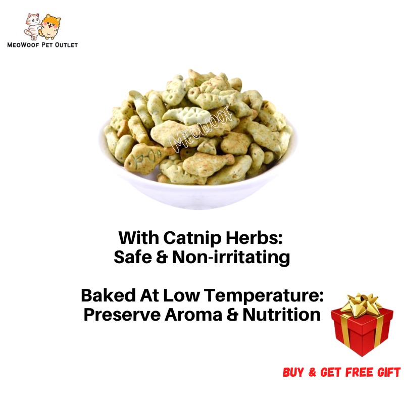 MEOWOOF Cat Catnip Biscuit 40G/80G Cat Treat Snack Cat Snack Treat Cat ...