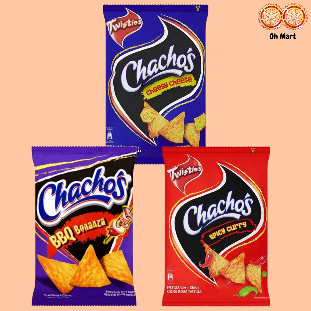 Twisties Chacho's Tortilla Corn Chips Assorted Flavors Cheesy Cheese ...