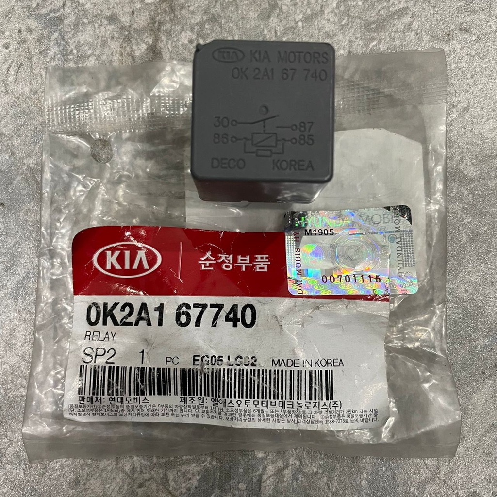 FAN RELAY AIR COND RELAY ORIGINAL KIA SEPHIA SPECTRA 0K2A1-67-740 4PIN ...