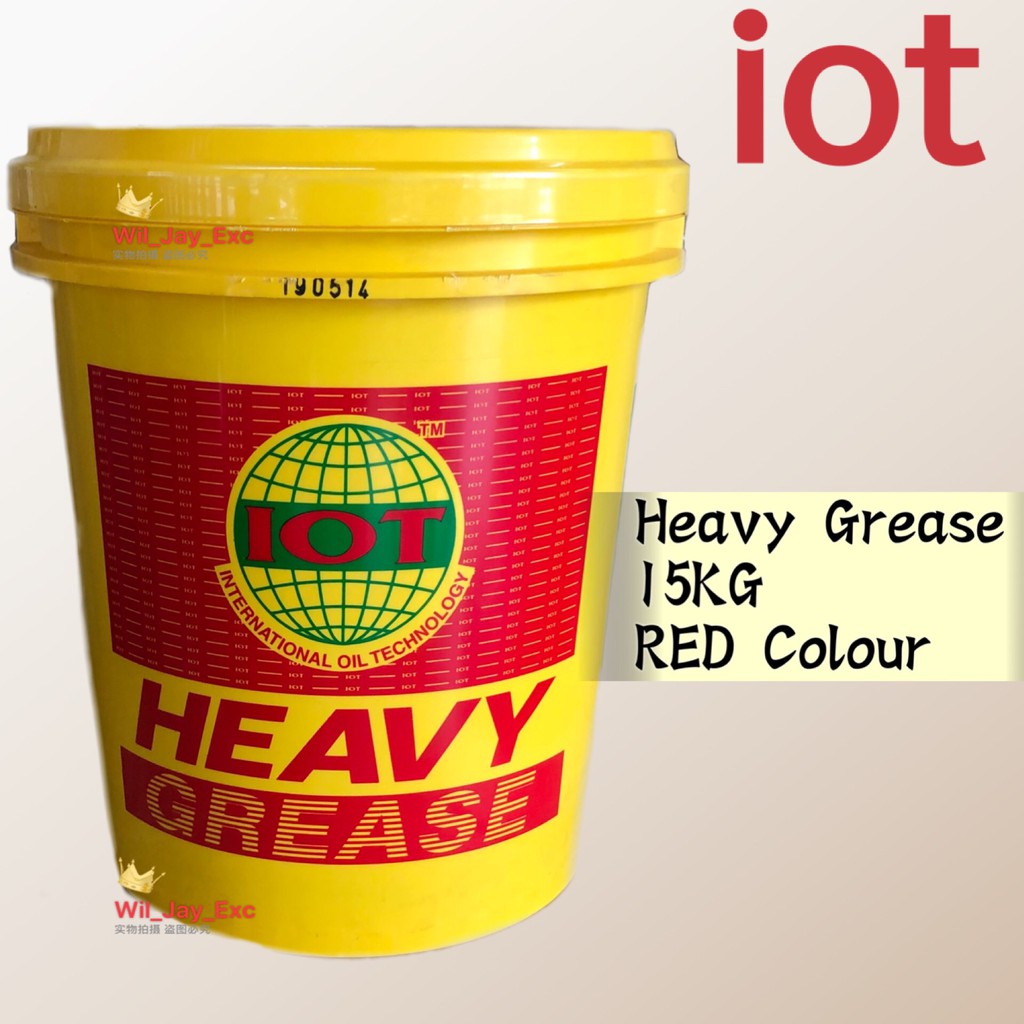 15KG IOT HEAVY GREASE 15 KG RED,NLGI 2 PLUS, WATER RESISTANT | Shopee Malaysia