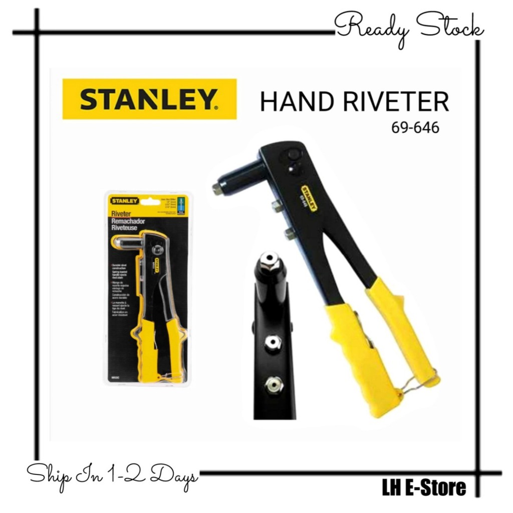 ORIGINAL STANLEY Hand Riveter Rivet Gun 69-646 Penembak Paku Rivet 泊钉钳 ...