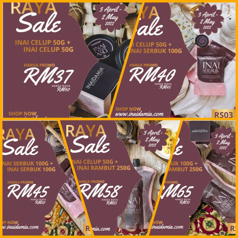 promosi inai damia Raya 2022 | Shopee Malaysia