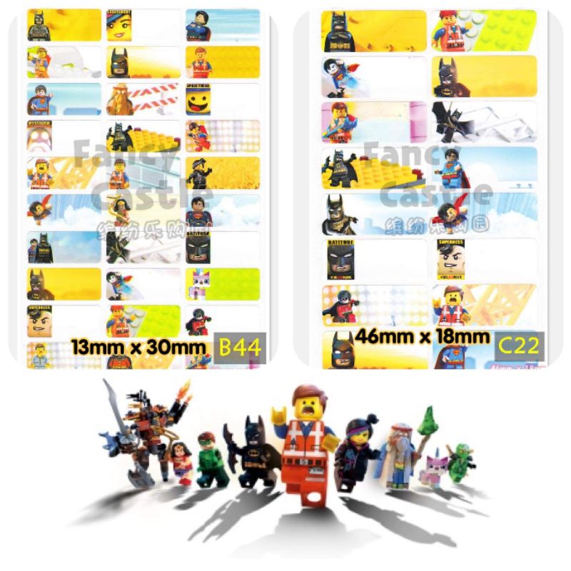 Lego Waterproof Name Sticker | Shopee Malaysia