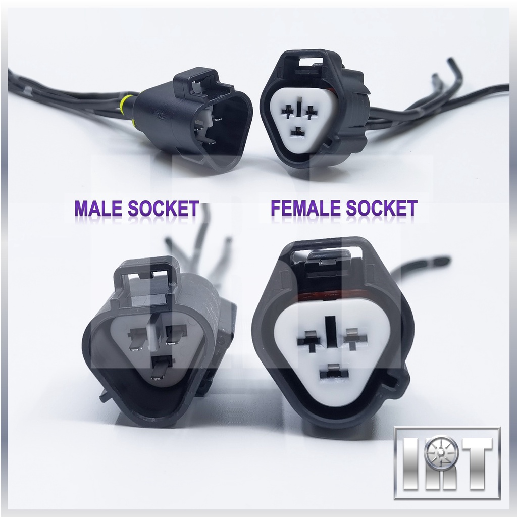 3 Pin Crank Sensor Foglamp Holder Headlamp Bulb Socket Toyota Daihatsu ...