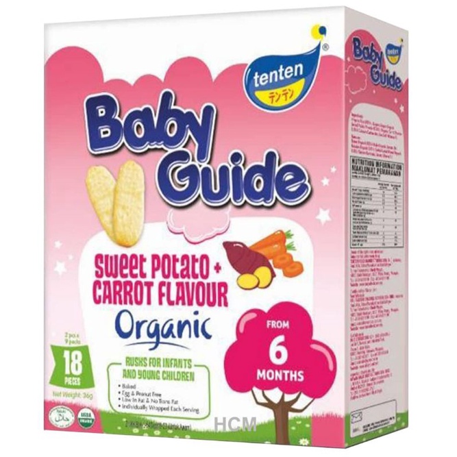 TENTEN: BABY GUIDE RICE RUSKS/BISKUT BERAS (SWEET POTATO+CARROT ...