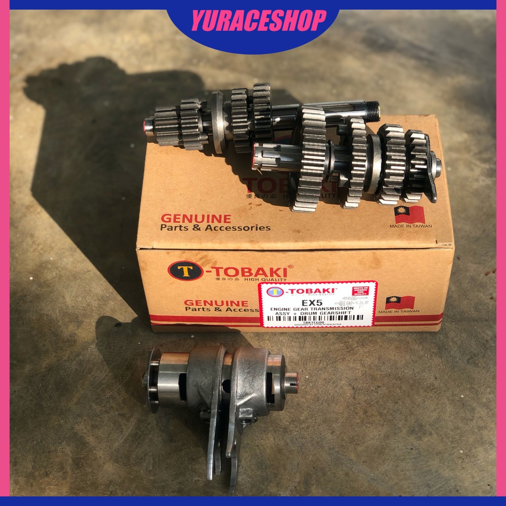 TOBAKI DRUM GEARSHIFT TRANSMISSION ASSY(FULL SET) EX5,DREAM,WAVE125 ...