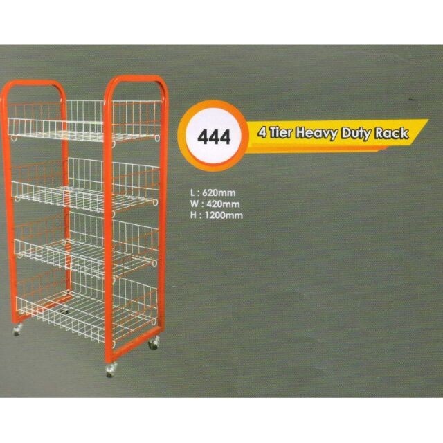 4 Layer Heavy Duty Rack /4 Tier Heavy Duty Rack / Heavy Duty 4 Tingkat ...