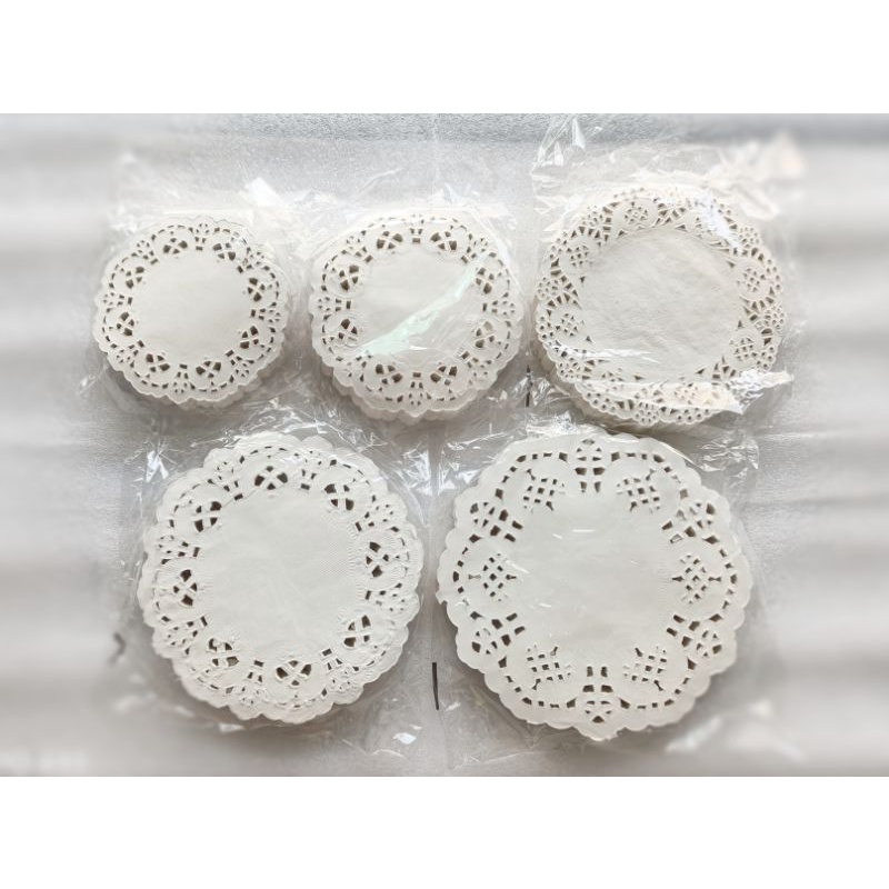 Doyley paper dolly paper / 250pc / kertas doily / kek kuih dim sum ...