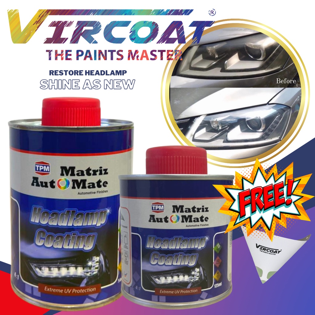 TPM Color lens Headlight Color Coating| Headlamp Coating| Headlamp ...