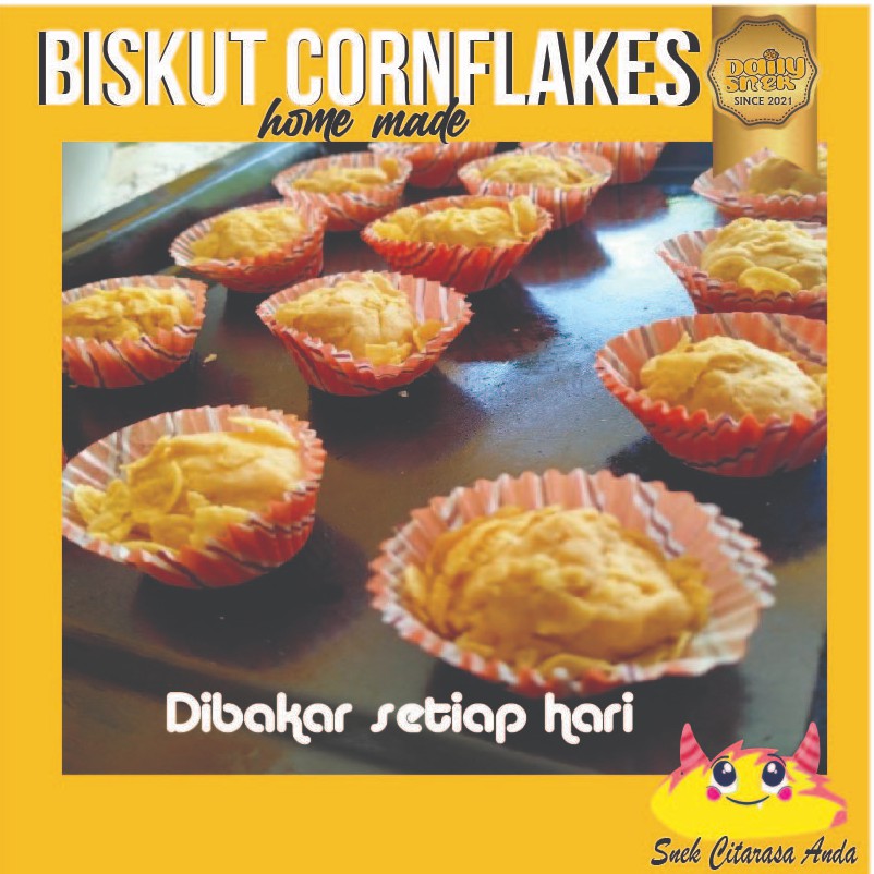 Biskut Raya Cornflakes Ranggup Sedap (dailysnek) | Shopee Malaysia
