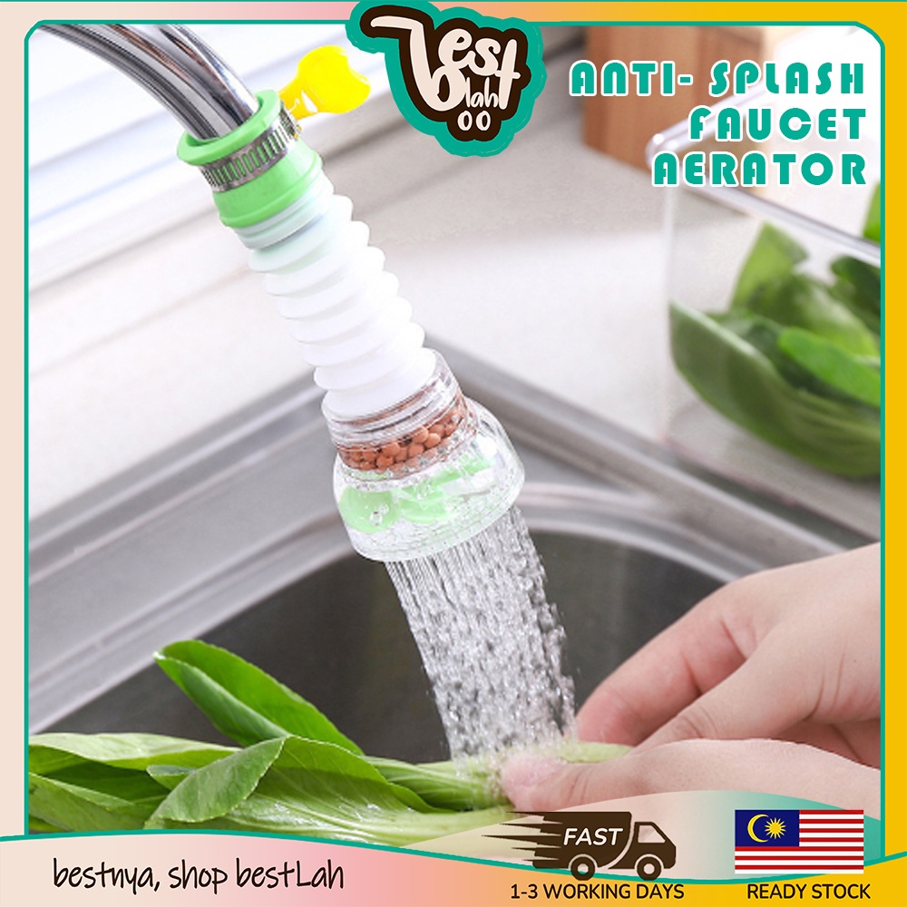 BESTLAHH Rotating Faucet Water Tap Filter Extender Nozzle Stone Fan ...