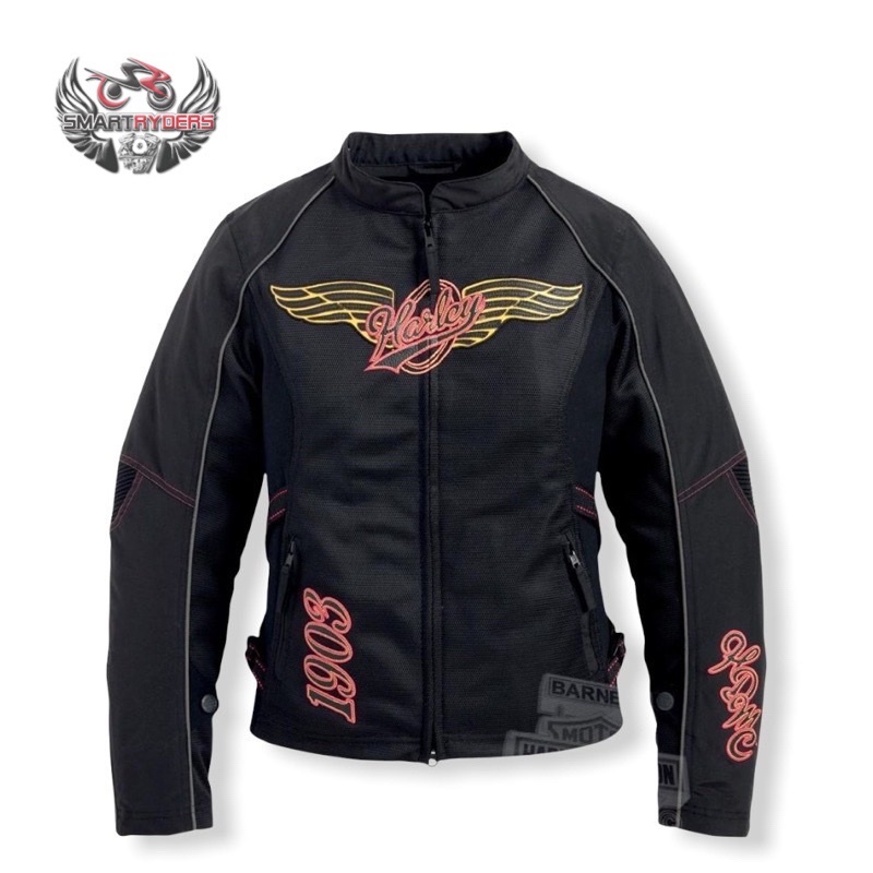 Harley-Davidson® Womens Lexi Mesh and Textile Reflective Black ...