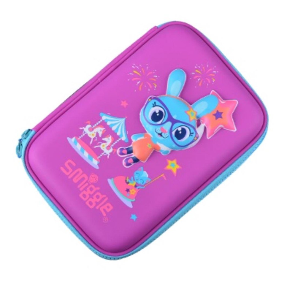 Authentic Smiggle Hardcase Pencil Box (Purple Rabbit) | Shopee Malaysia