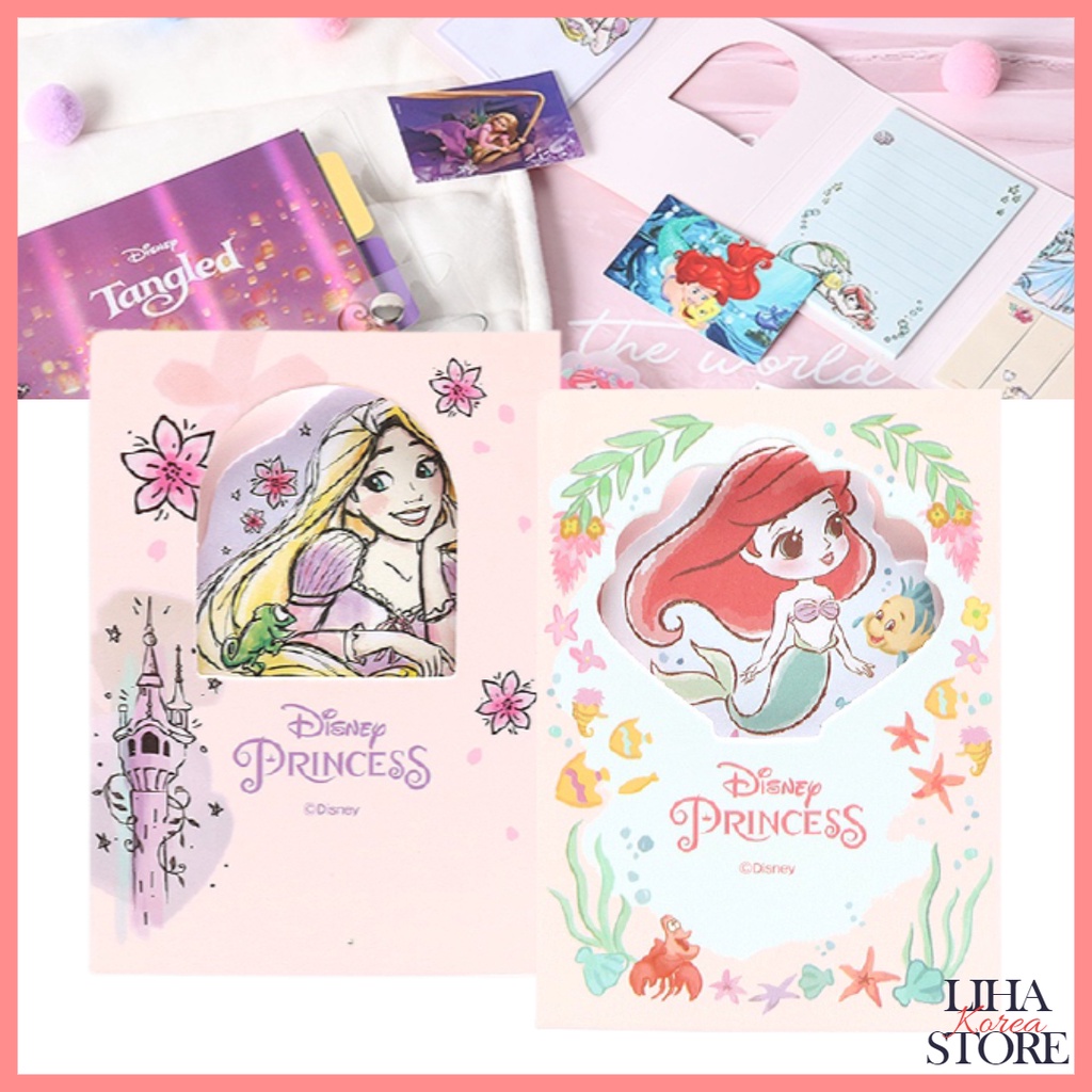 Daiso Korea X Disney Princess Adhesive Memo/ Sticky memo pad Pooh ...