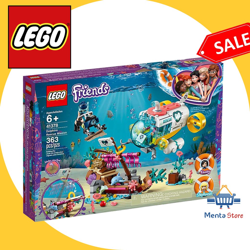 Lego 41378 FRIENDS Dolphins Rescue Mission Underwater Scooter Figures ...