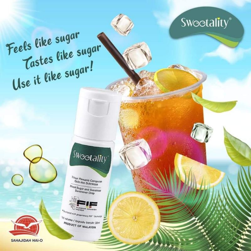 Sweetality Liquid Sweetener 💯 Original Hai-O 30ml | Shopee Malaysia